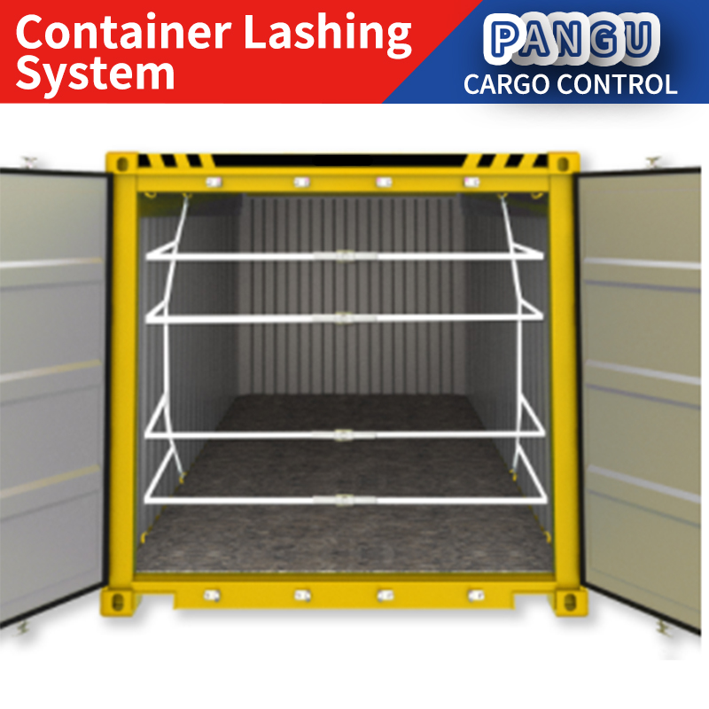 Container Lashing System Secure belt with safety hooks Container ...