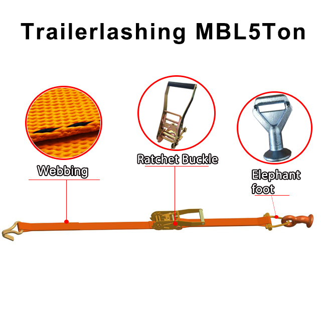 OEM Web Lashing for RO-RO Ships Heavy-duty Trailer Lashing 20T Truck ...